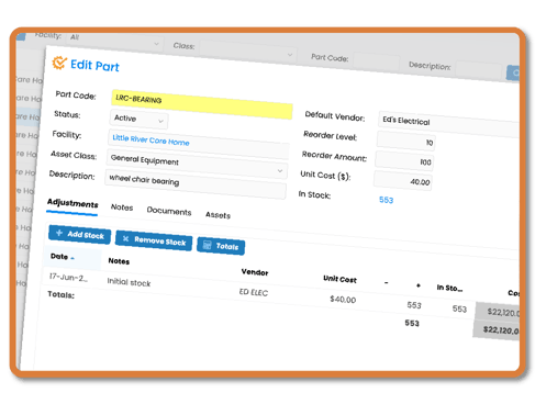 Parts & Inventory Management Software - Maintenance Care